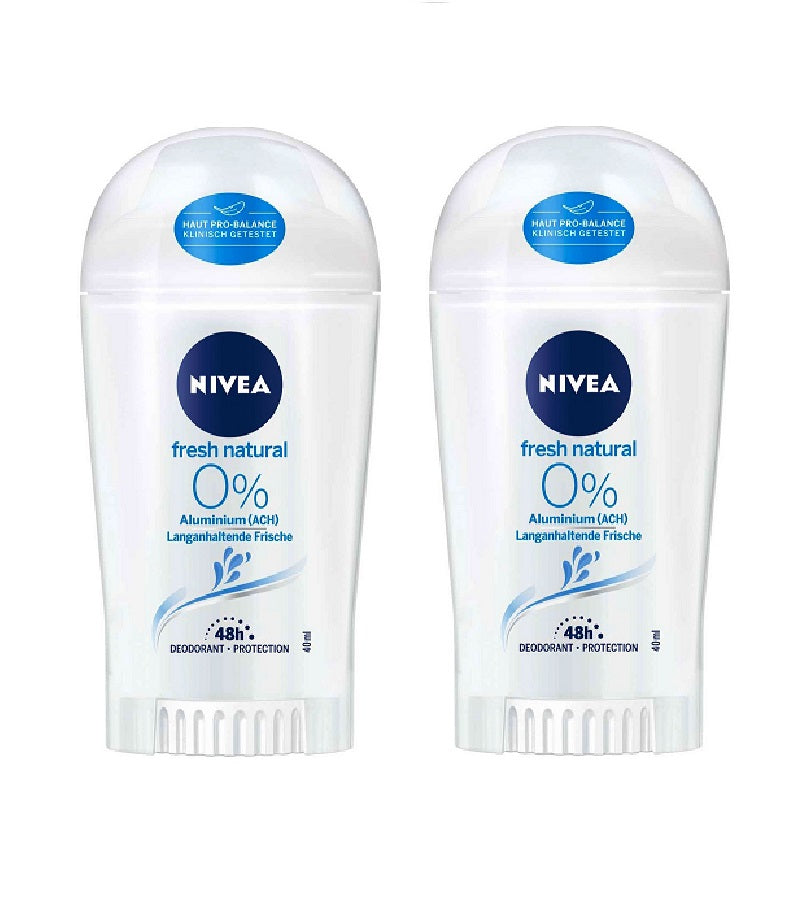 2xPacks NIVEA FRESH NATURAL Anti-perspirant Deodrant Sticks – Eurodeal.shop