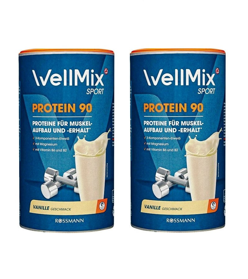 2xPack WellMix Sport Protein 90 Vanilla Flavor Energy Powder - 700 g ...
