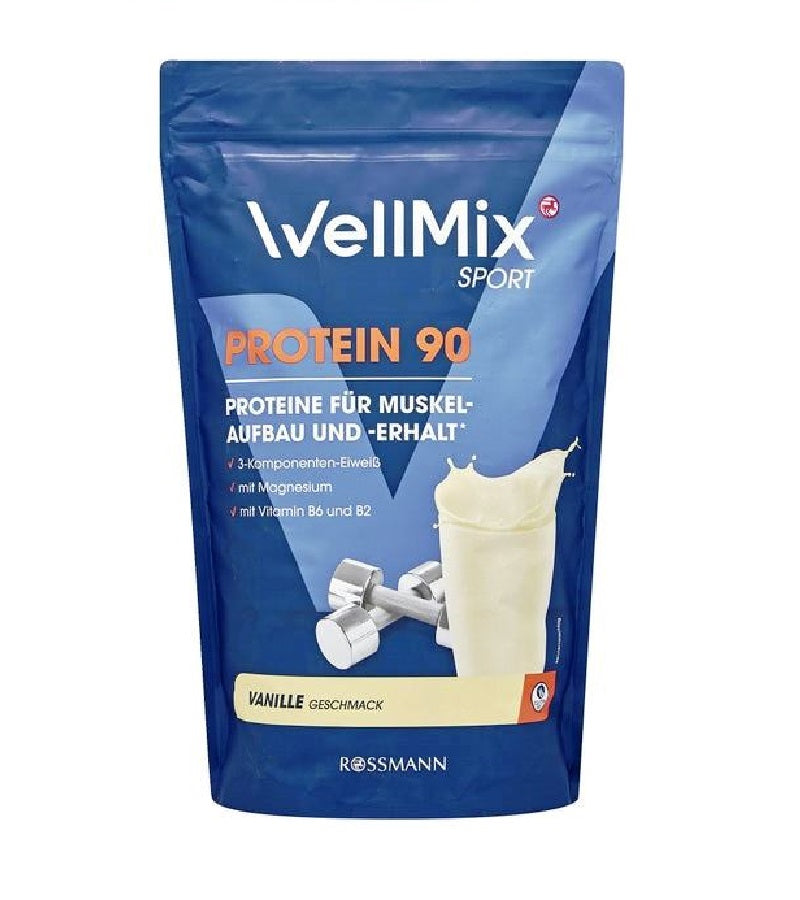 WellMix Sport Protein 90 Vanilla Flavor Powder Mix - 900 g – Eurodeal.shop