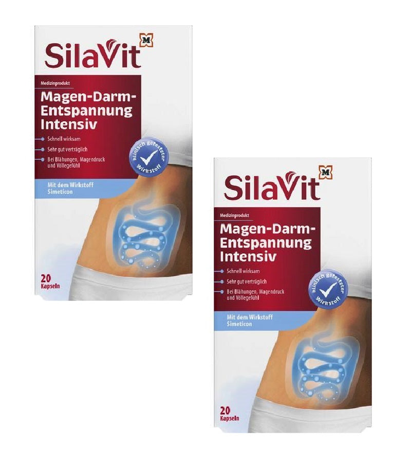 2xPack SilaVit Gastrointestina Relaxationl Intensive Tablets - 40 Pcs ...